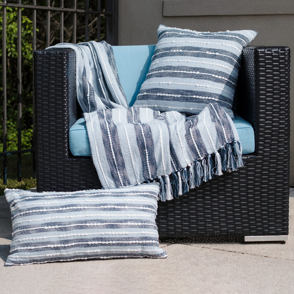 Elsie & Zoey Romy Polyester Lumbar Rectangular Indoor/Outdoor Pillow Cover & Insert | Wayfair